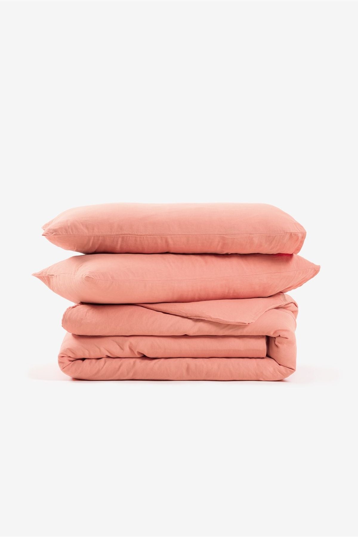 Serenity Linen Duvet Cover Shrimp