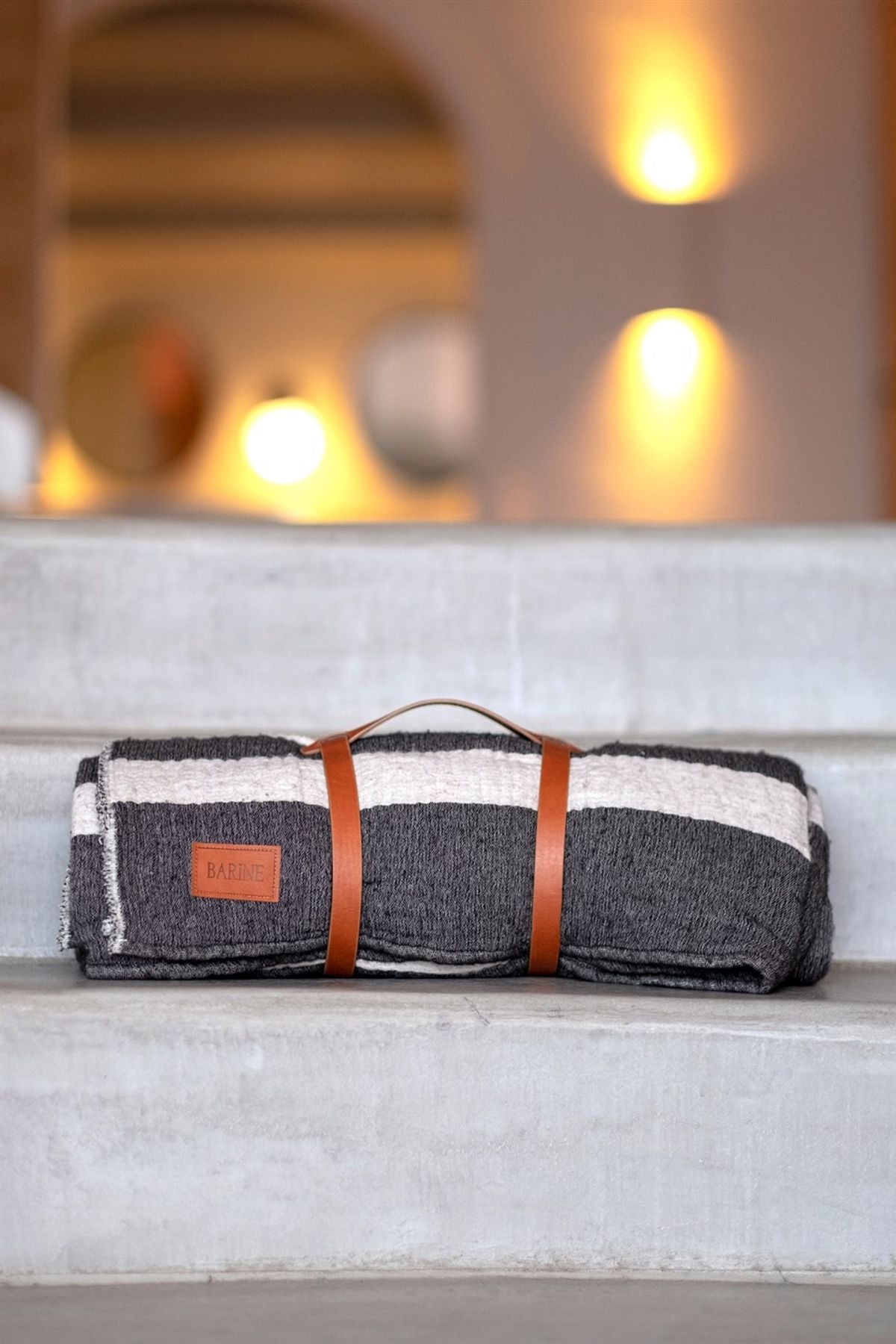 Wool Cocoon Wool Sofa Throw Black